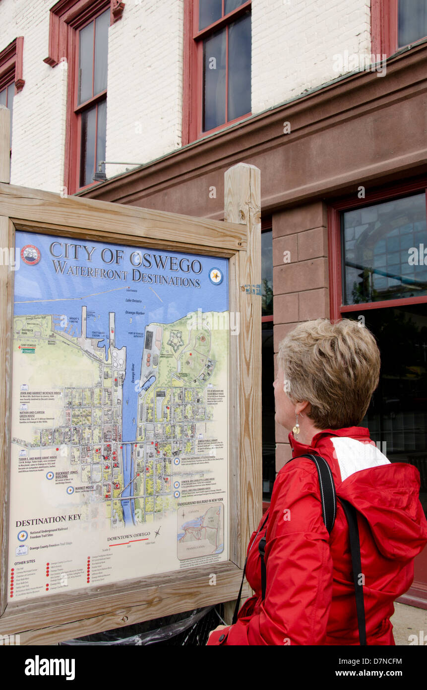 Map of oswego hi-res stock photography and images - Alamy