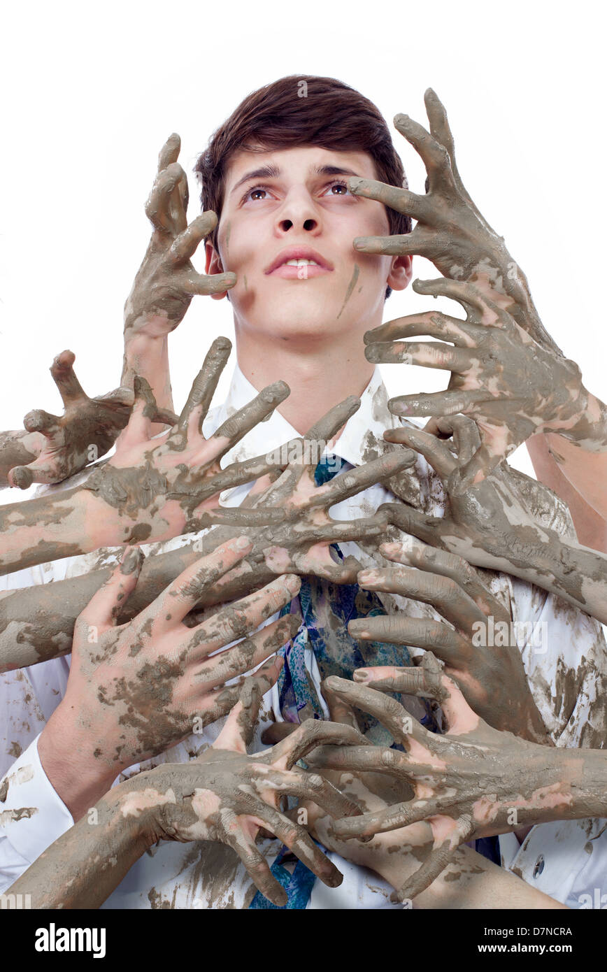 Hands dirty hi-res stock photography and images - Alamy