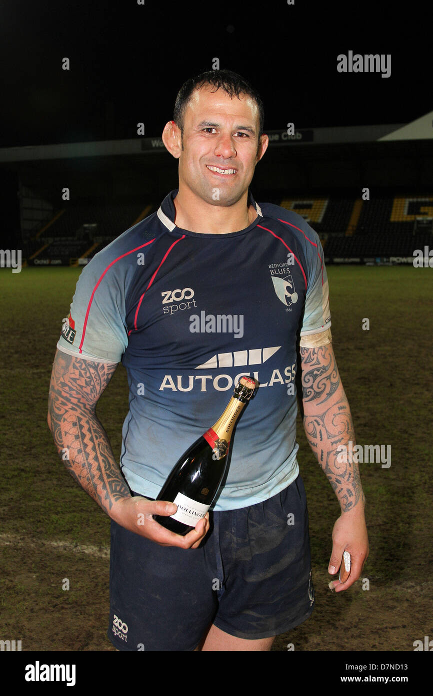 10.05.2013 Nottingham, England. Man of the match and Bedfords captain ...