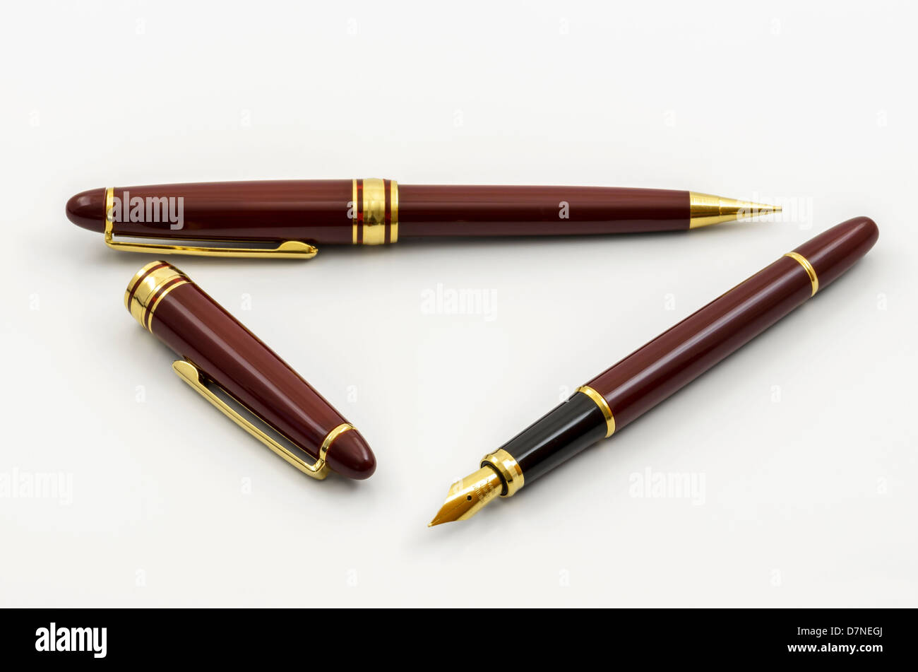 Antique fountain pen Cut Out Stock Images & Pictures - Alamy