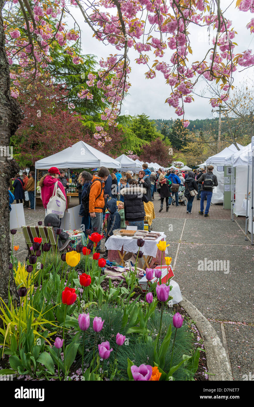 the Saturday Market, Salt Spring Island, British Columbia, Canada Stock ...