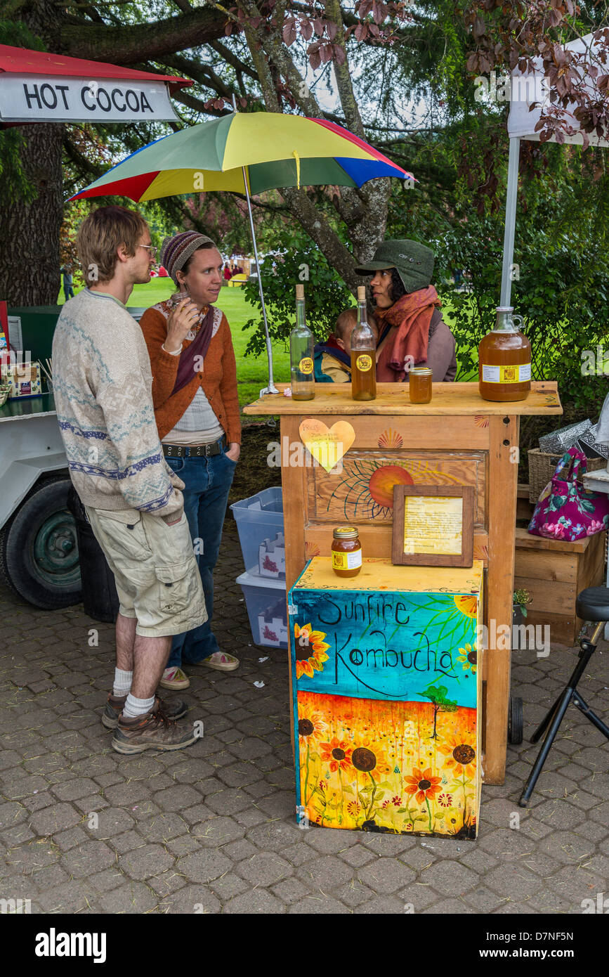 the Saturday Market, Salt Spring Island, British Columbia, Canada Stock ...