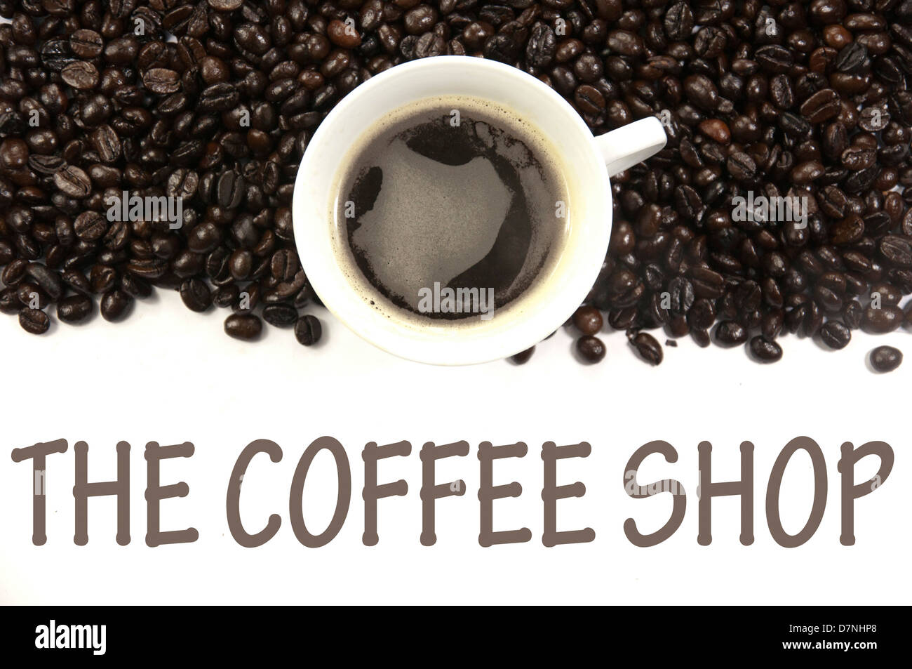 Coffee shop label banner hi-res stock photography and images - Alamy