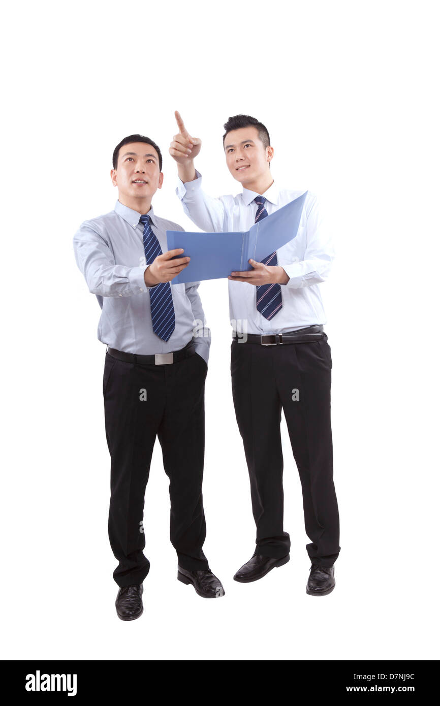 Two men report Cut Out Stock Images & Pictures - Alamy