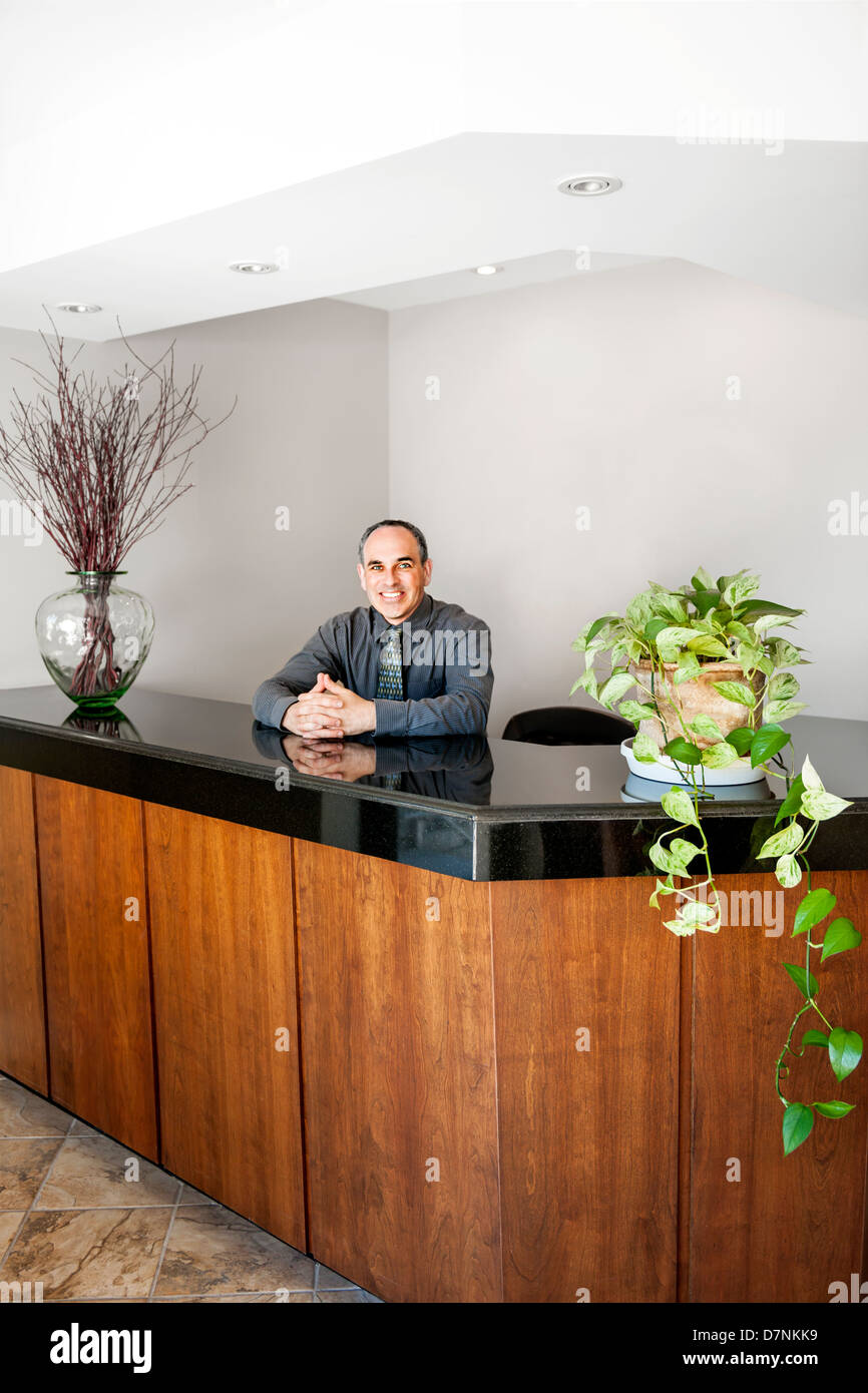 Reception counter hi-res stock photography and images - Alamy