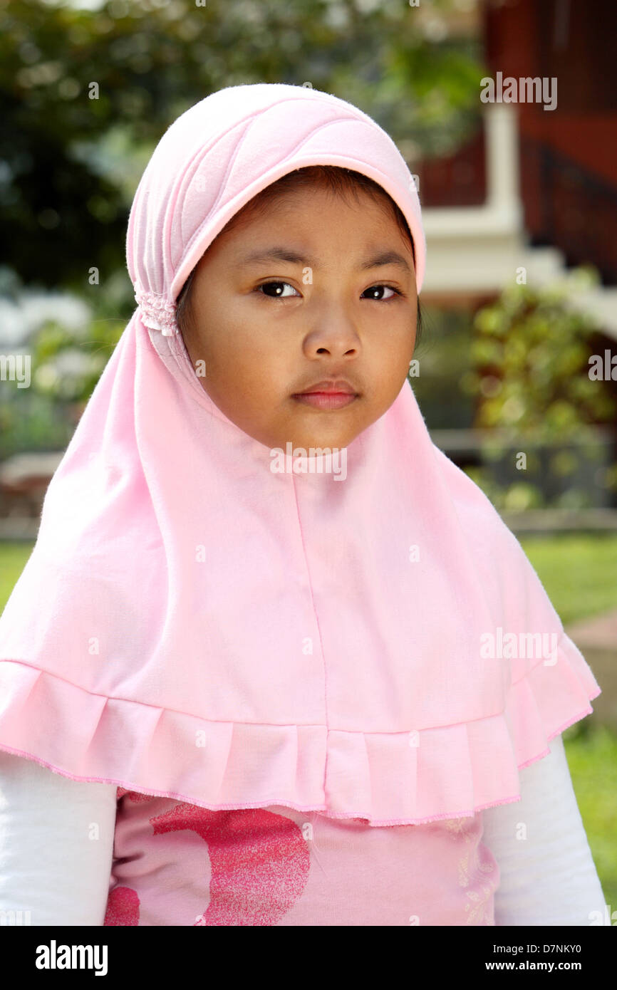 Outdoor portrait of Muslim Child Stock Photo - Alamy
