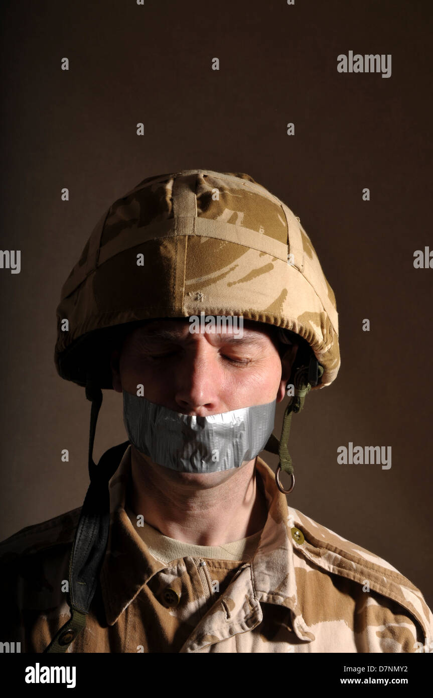 Shell shock soldier stare hi-res stock photography and images - Alamy
