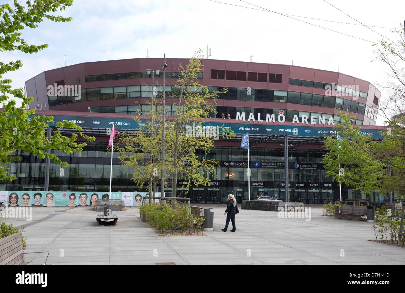 Malmo, Sweden, 11 May 2013. The Malmo Arena in Malmo. Malmo is host of ...