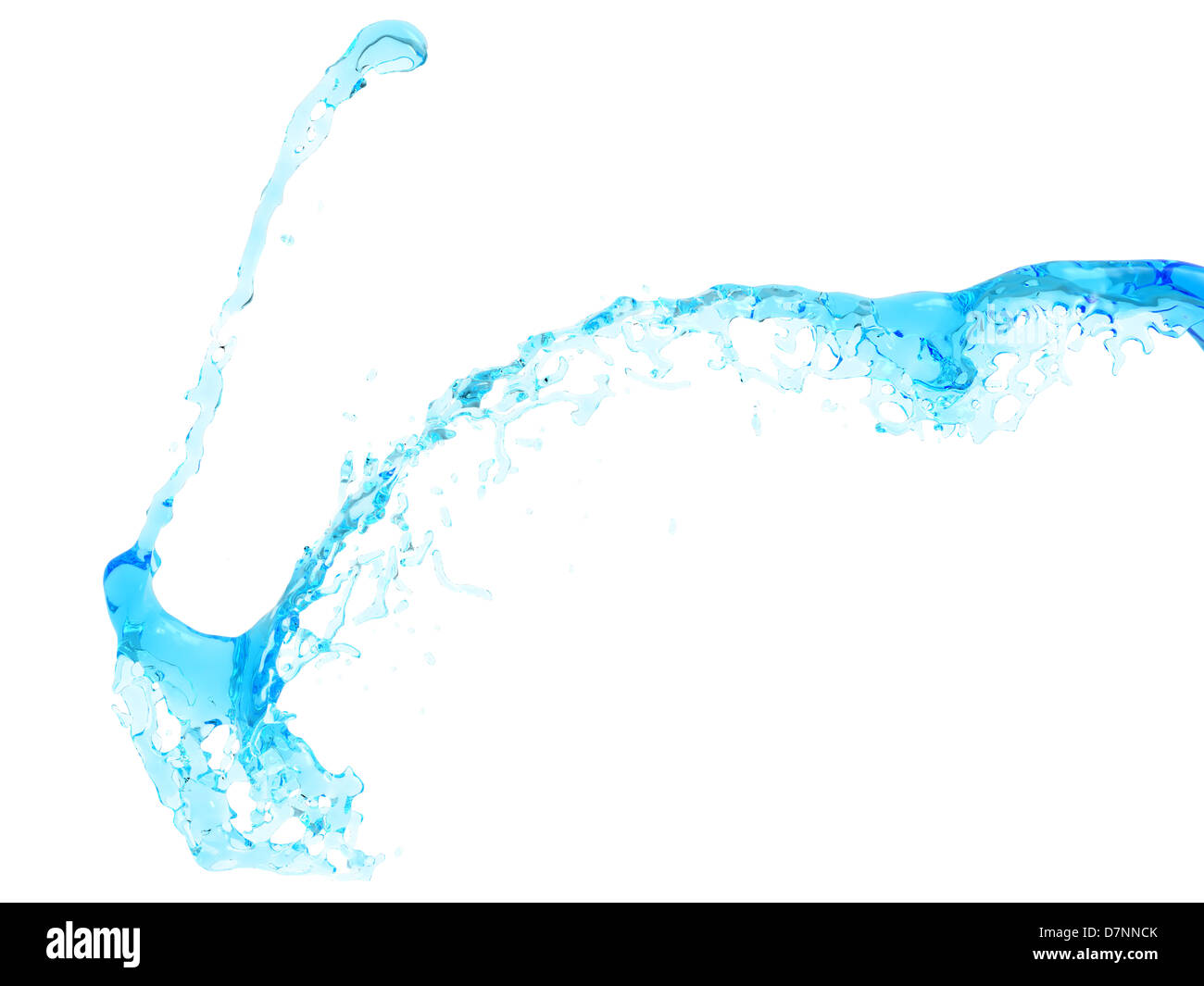 Water splash on white background Stock Photo - Alamy