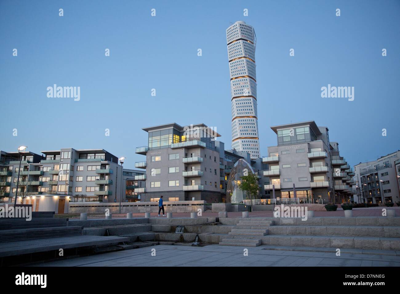 Malmo, Sweden, 11 May 2013. The tower building Turning Torso in Malmo ...