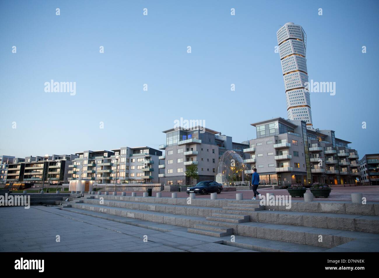 Malmo, Sweden, 11 May 2013. The tower building Turning Torso in Malmo ...
