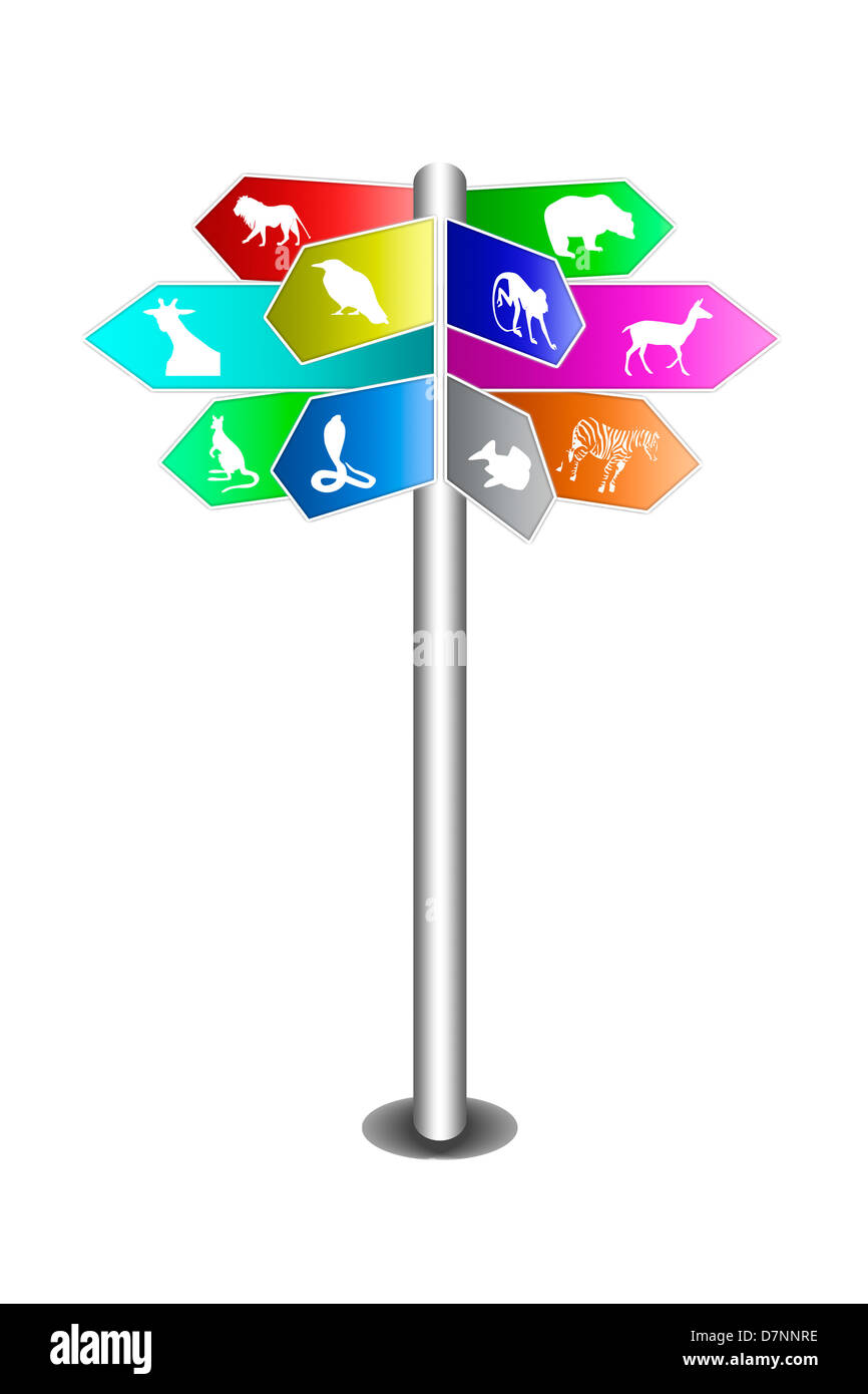 Zoo sign arrow hi-res stock photography and images - Alamy