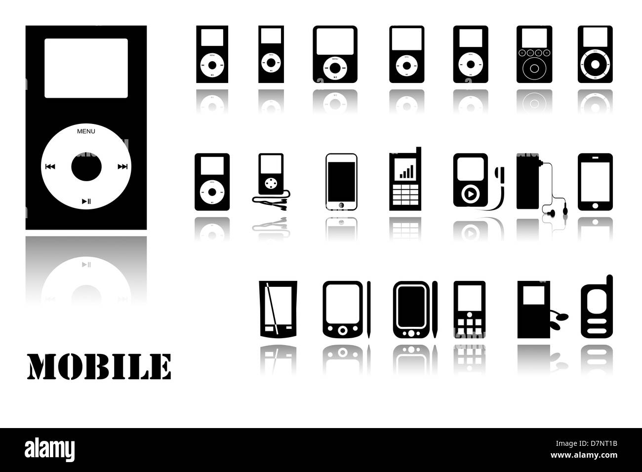 Mobile icon hi-res stock photography and images - Alamy