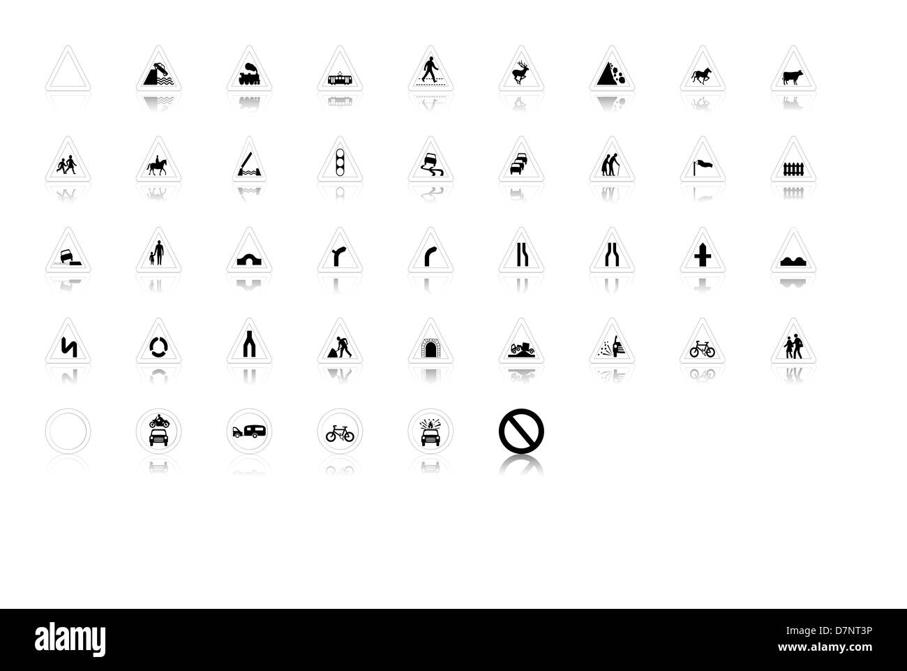 The red hand symbol Black and White Stock Photos & Images - Alamy