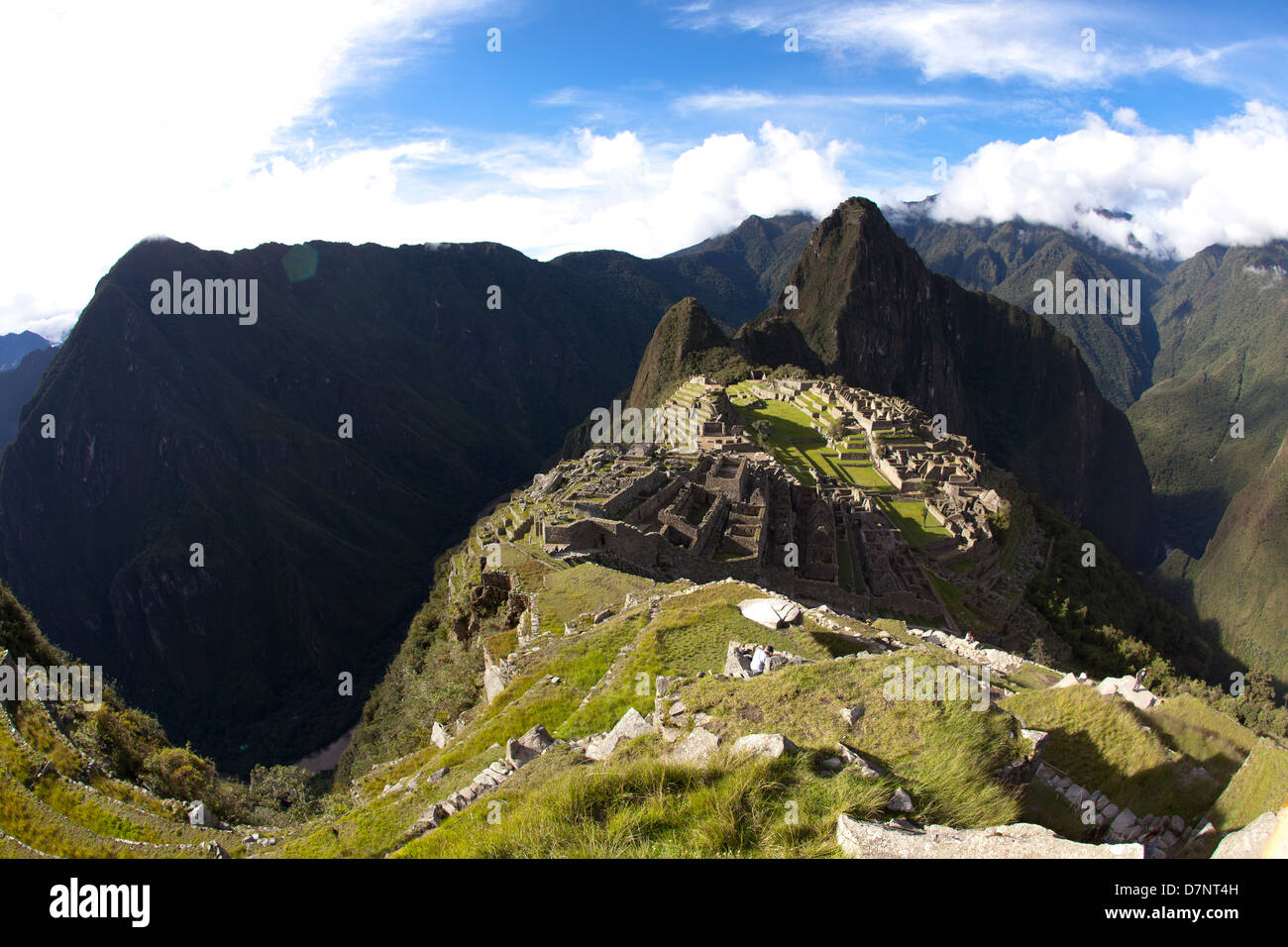 Top view of Machu Picchu Stock Photo - Alamy