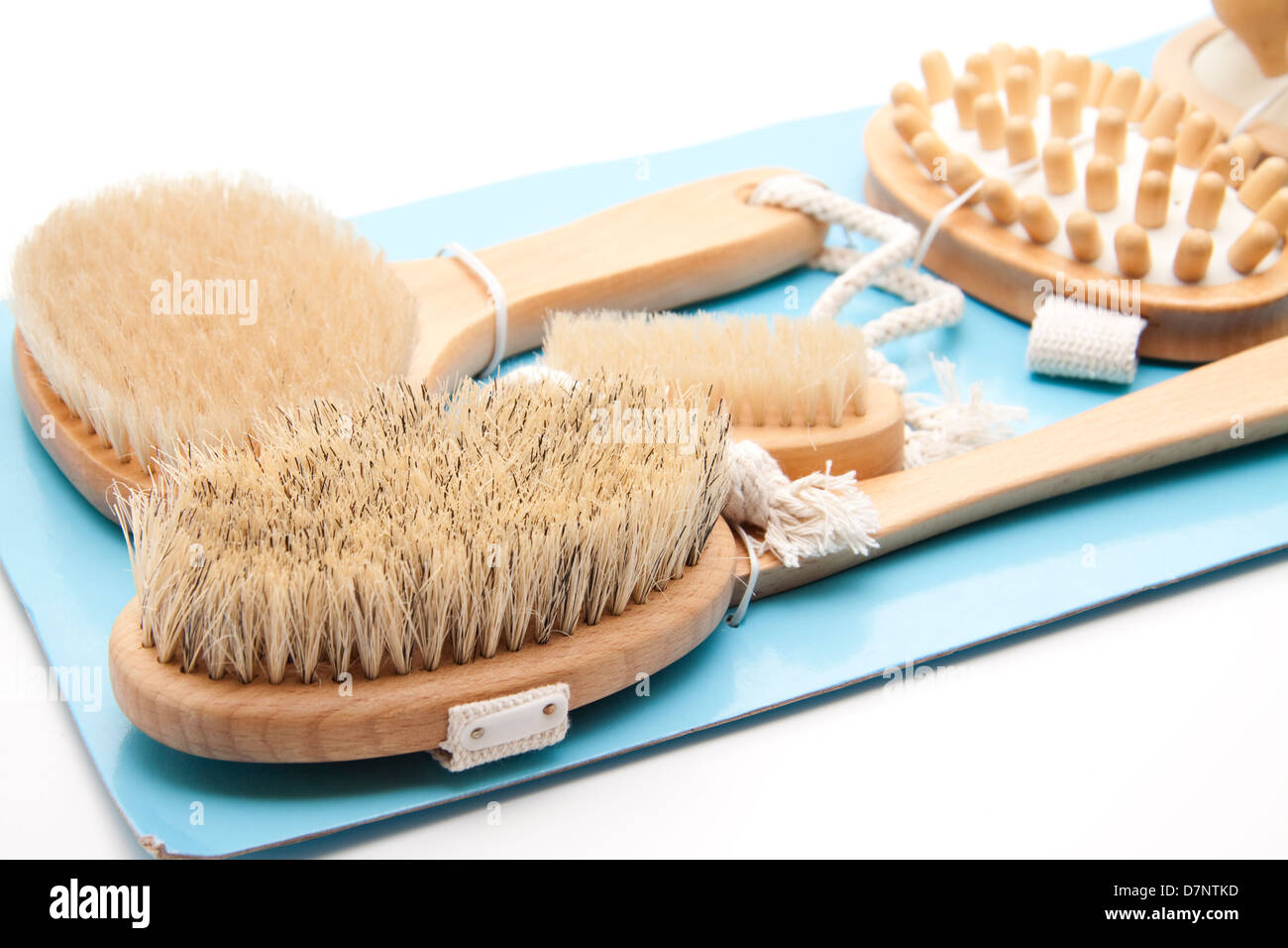 Back brush with massage brush Stock Photo - Alamy