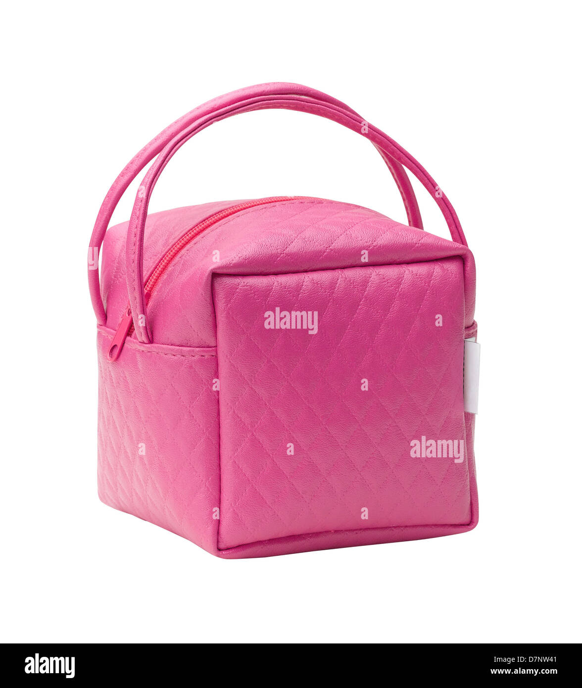 A beautiful pink leather cosmetic bag Stock Photo - Alamy