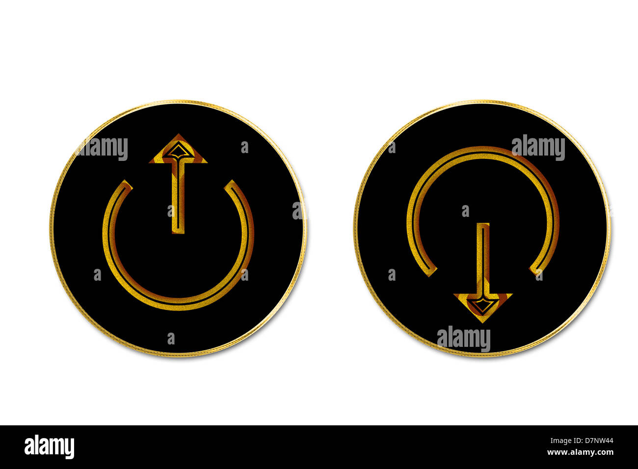 up and down button Stock Photo - Alamy