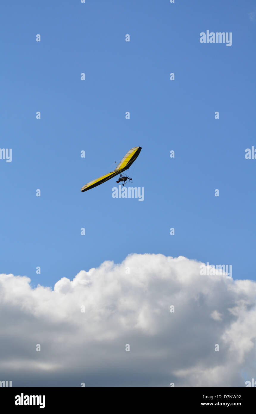 Delta wing against blue sky Stock Photo - Alamy