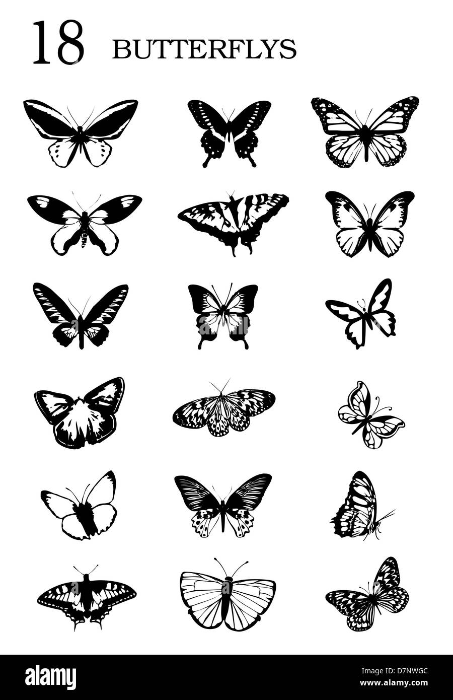 3d model butterfly hi-res stock photography and images - Alamy