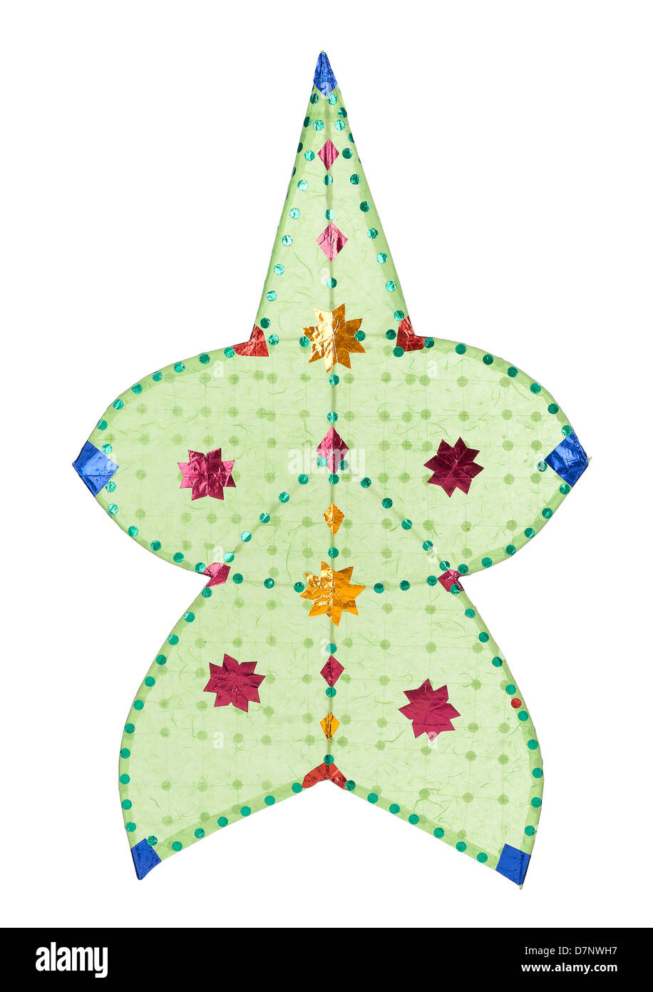 One kind of colorful Thai kite isolated on white background Stock Photo ...