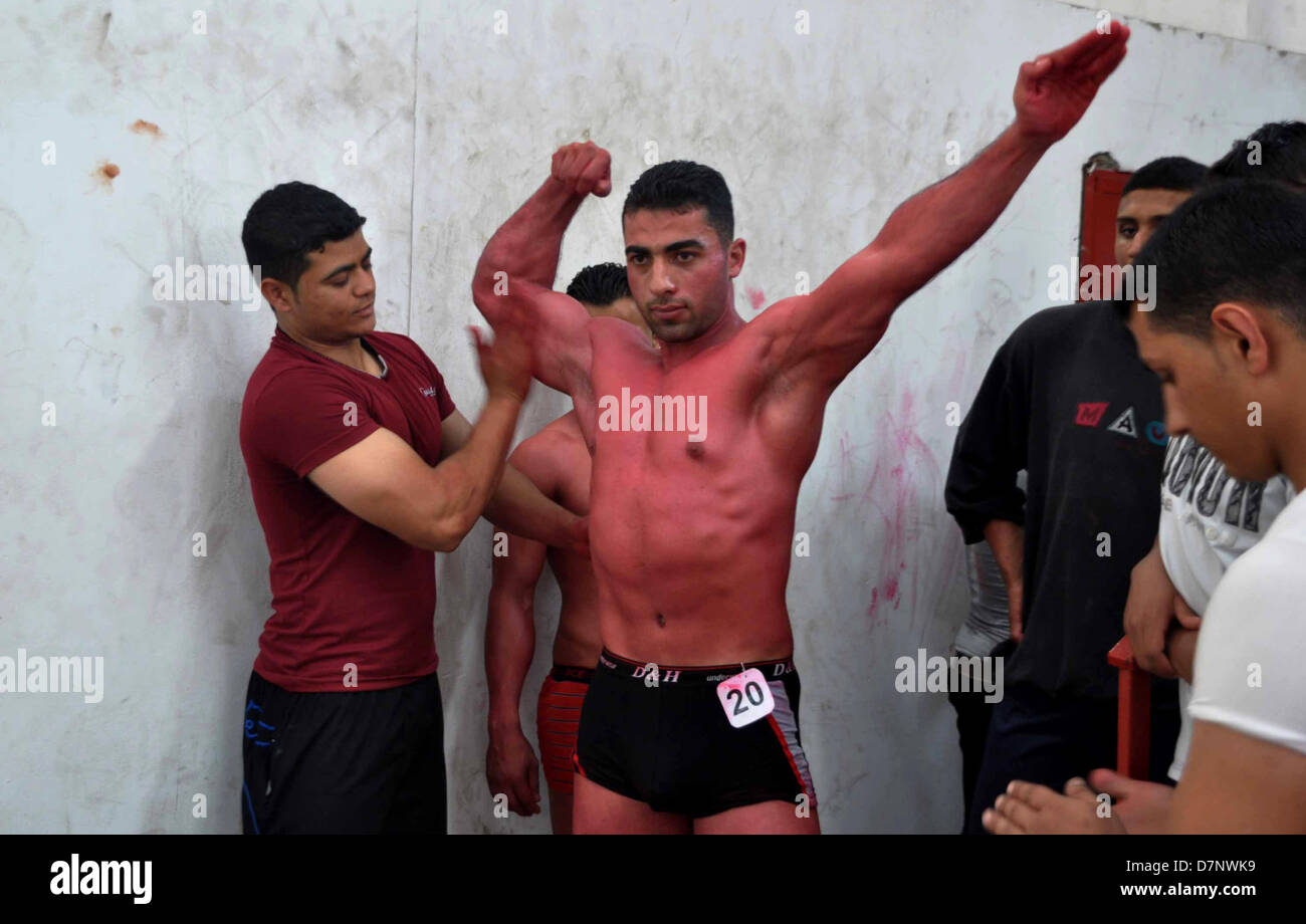 Gaza City, Gaza Strip. May 10, 2013. A Palestinian poses during a Gaza ...