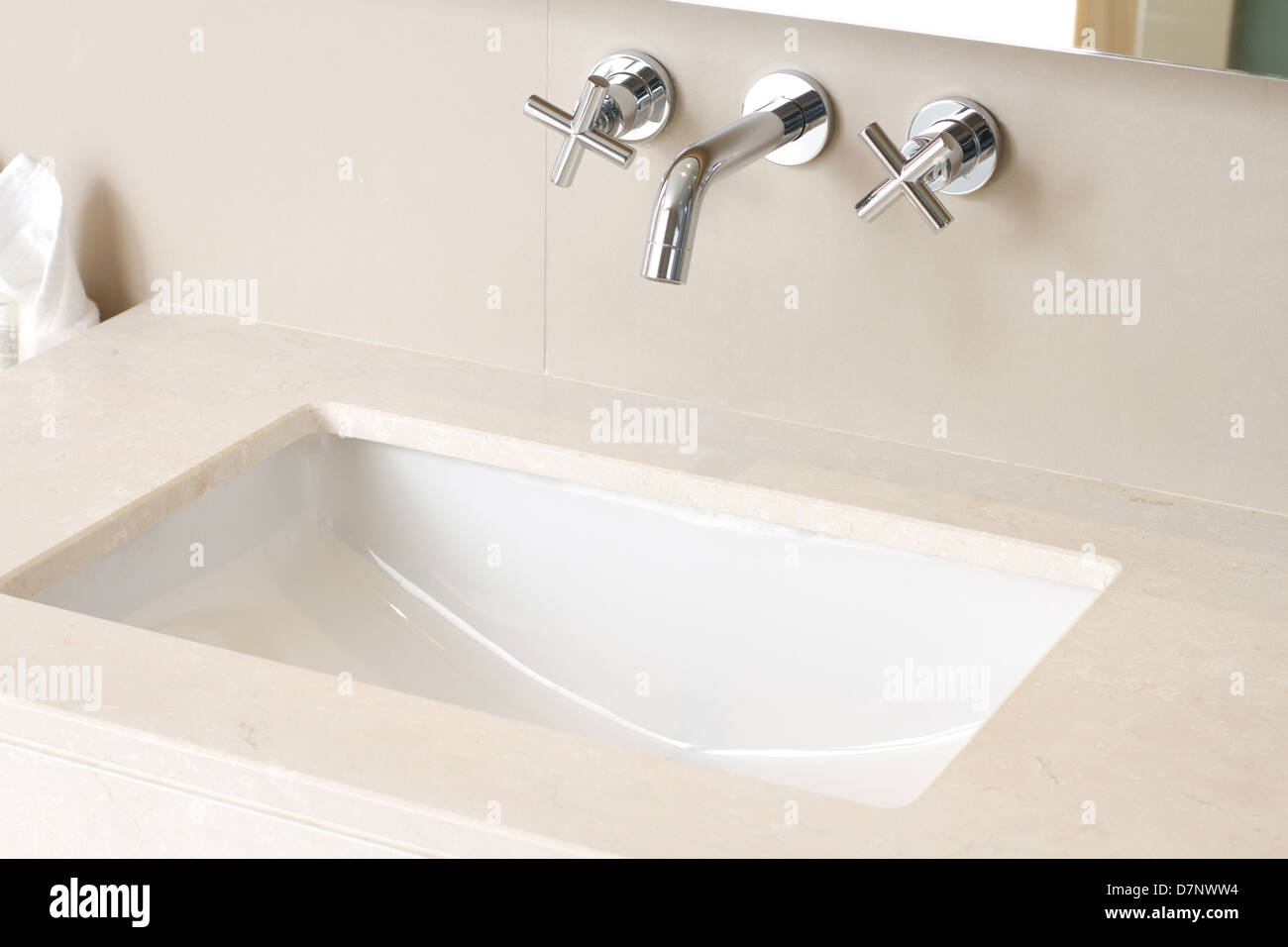 Hand wash basin with faucet Stock Photo - Alamy