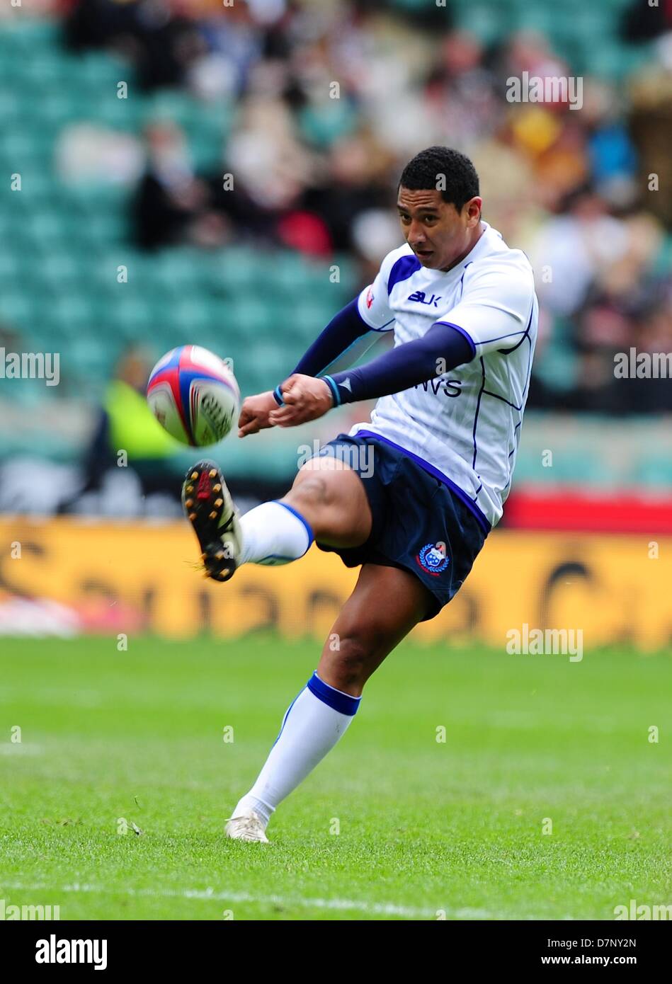 Twickenham, London, UK. 11th May 2013. Reupena Levasa in action for ...