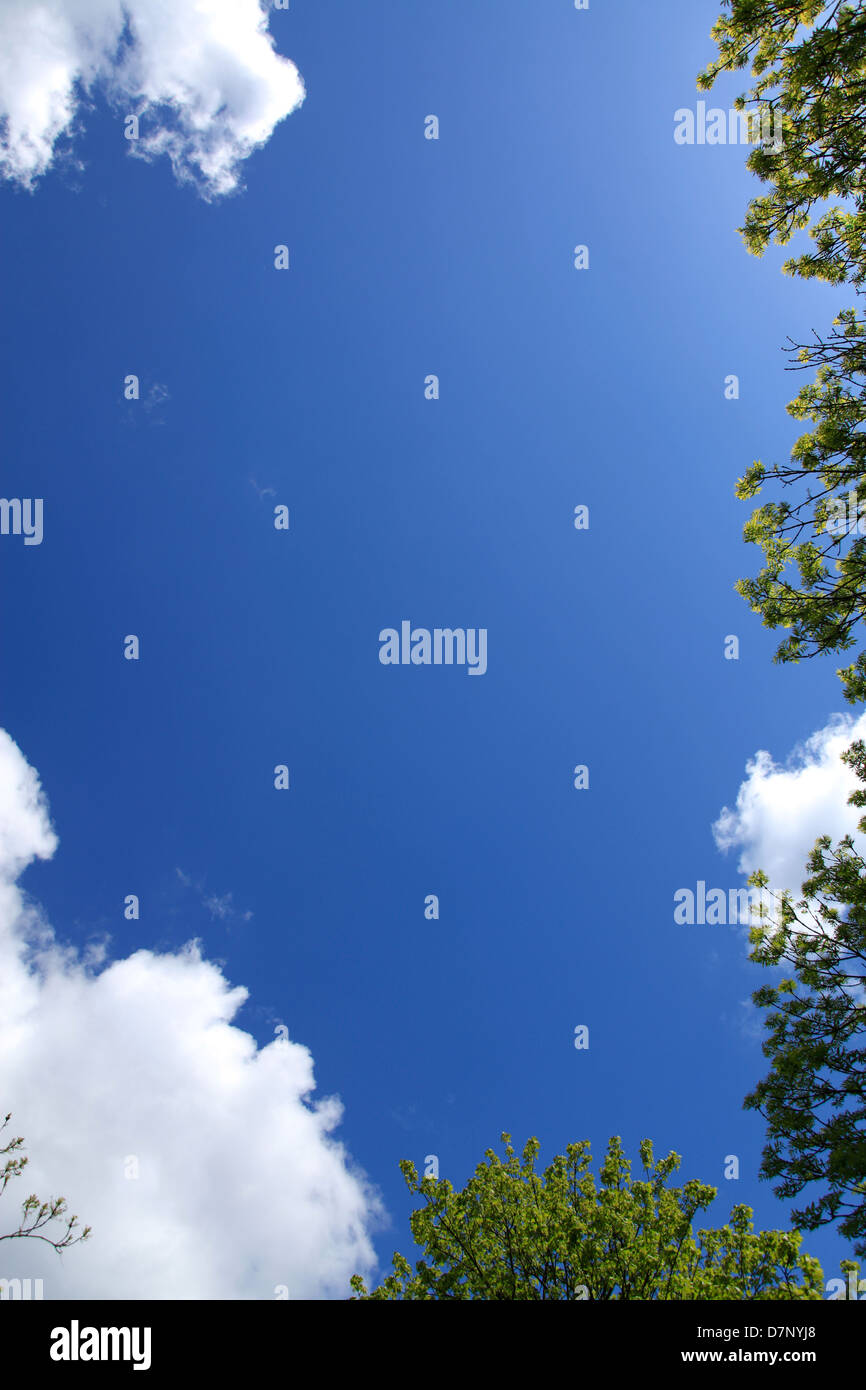 blue sky background like frame Stock Photo - Alamy