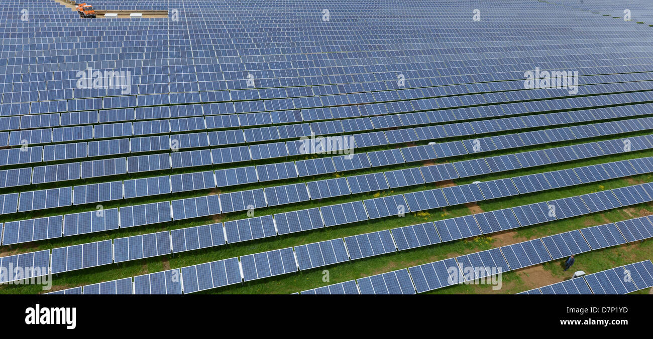 The solar park at Mutlanger Heide is pictured in Mutlangen, Germany, 11 ...