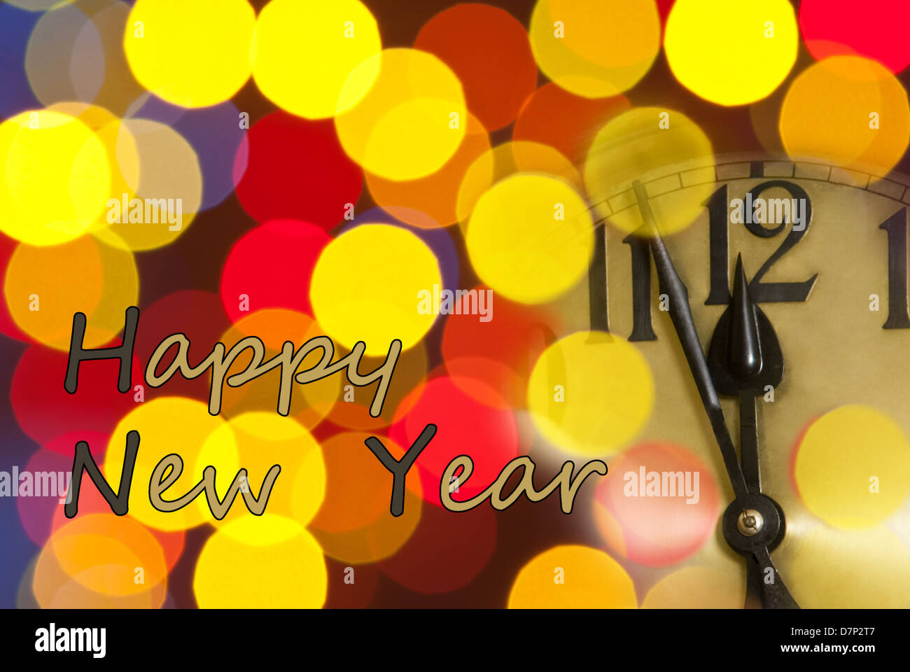 new year clock Stock Photo - Alamy