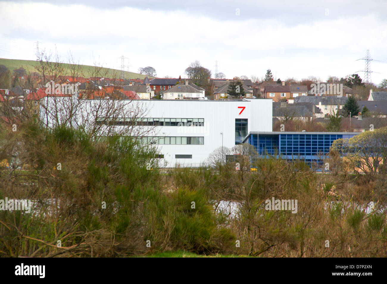 Subsea 7 north sea oil engineering plant Old Kilpatrick Stock Photo - Alamy