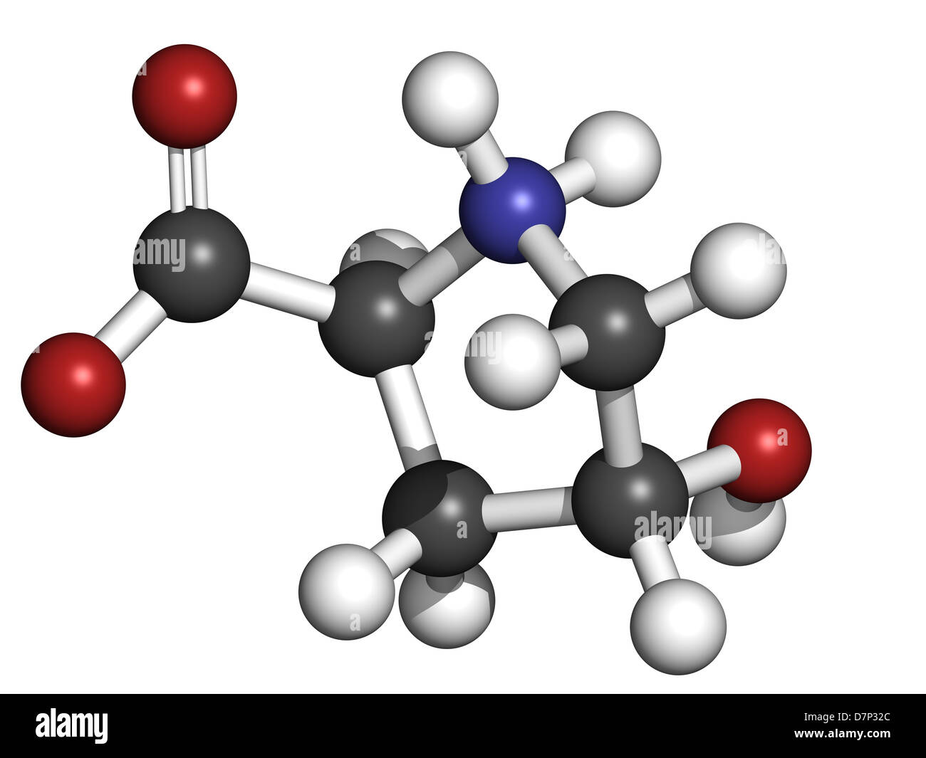 Chemical structure hydroxyproline hyp collagen hi-res stock photography ...