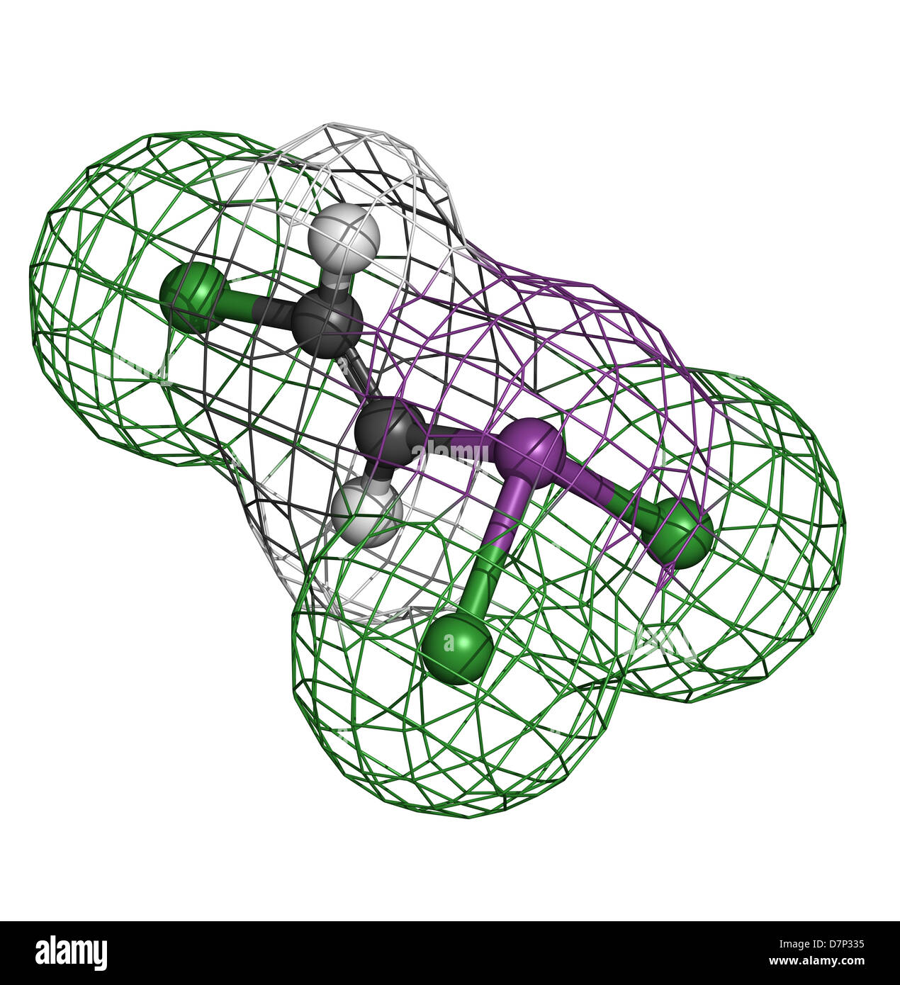 Lewisite chemical weapon molecule. Lewisite is an organoarsenic ...