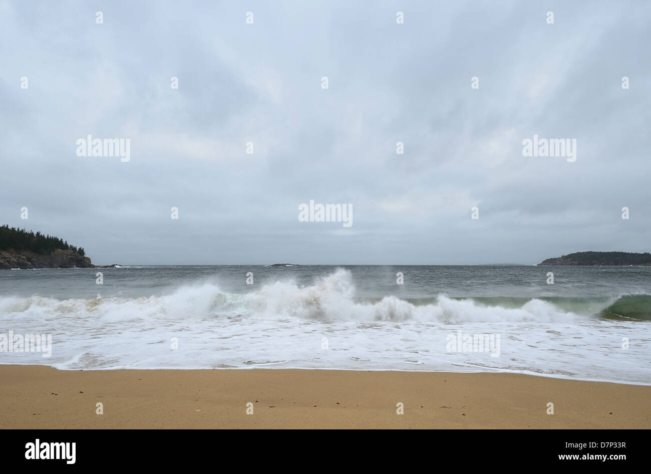 Storm approaching at Acadia National Park, Maine Stock Photo - Alamy