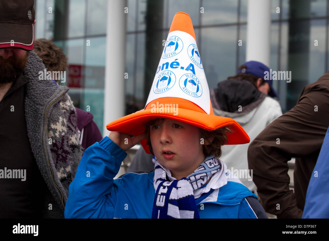 Football fans with traffic cone hi-res stock photography and images - Alamy
