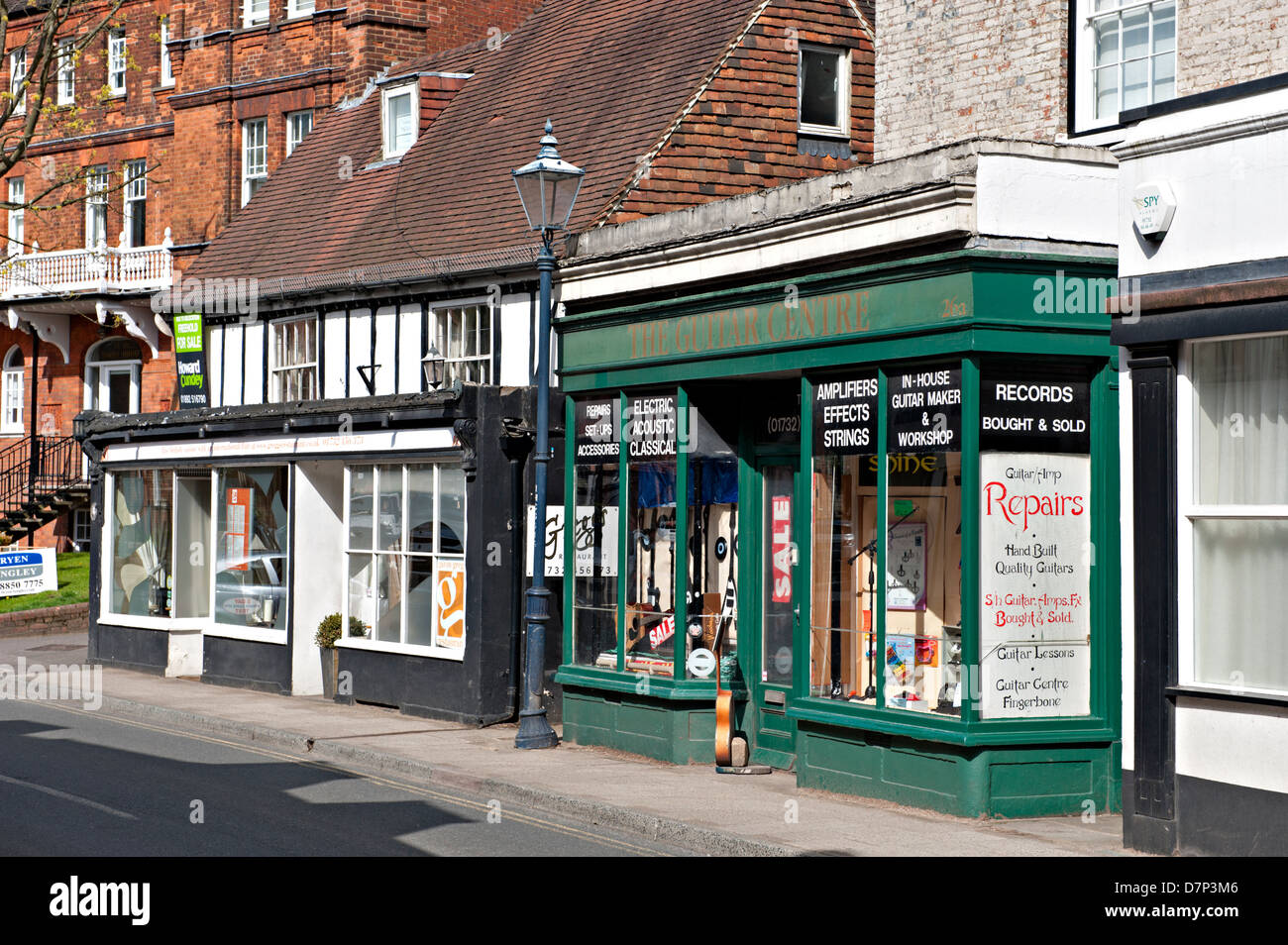 Brasted village high street, Kent, UK Stock Photo - Alamy
