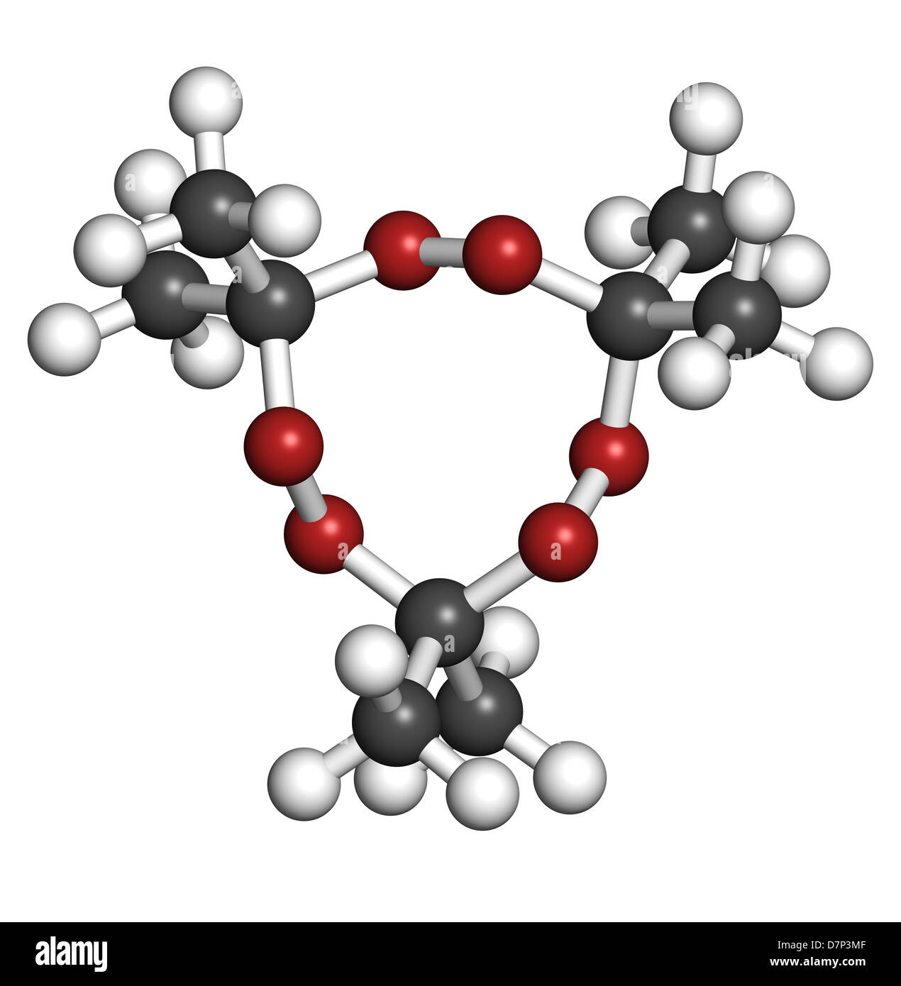 Acetone peroxide (triacetone peroxide, TATP) explosive molecule ...