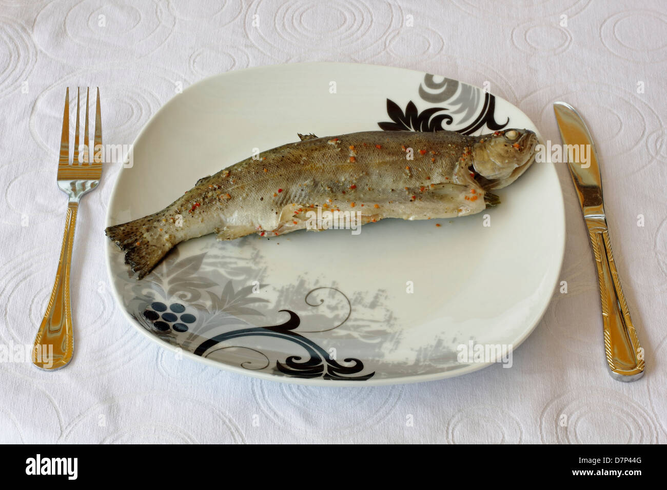 Trout dish hi-res stock photography and images - Alamy