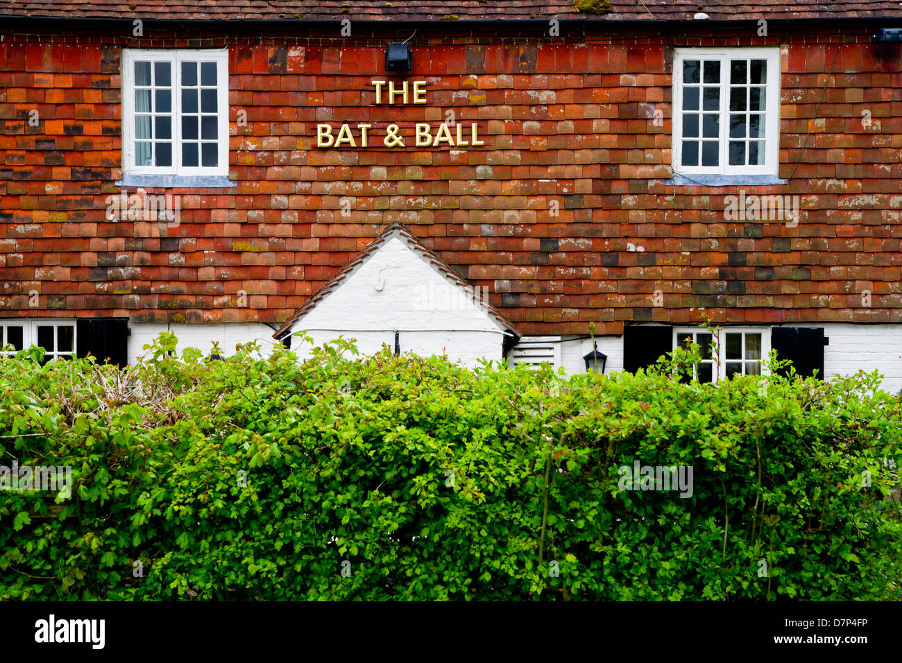 The Bat & Ball Inn Broadhalfpenny Down cricket ground Stock Photo - Alamy