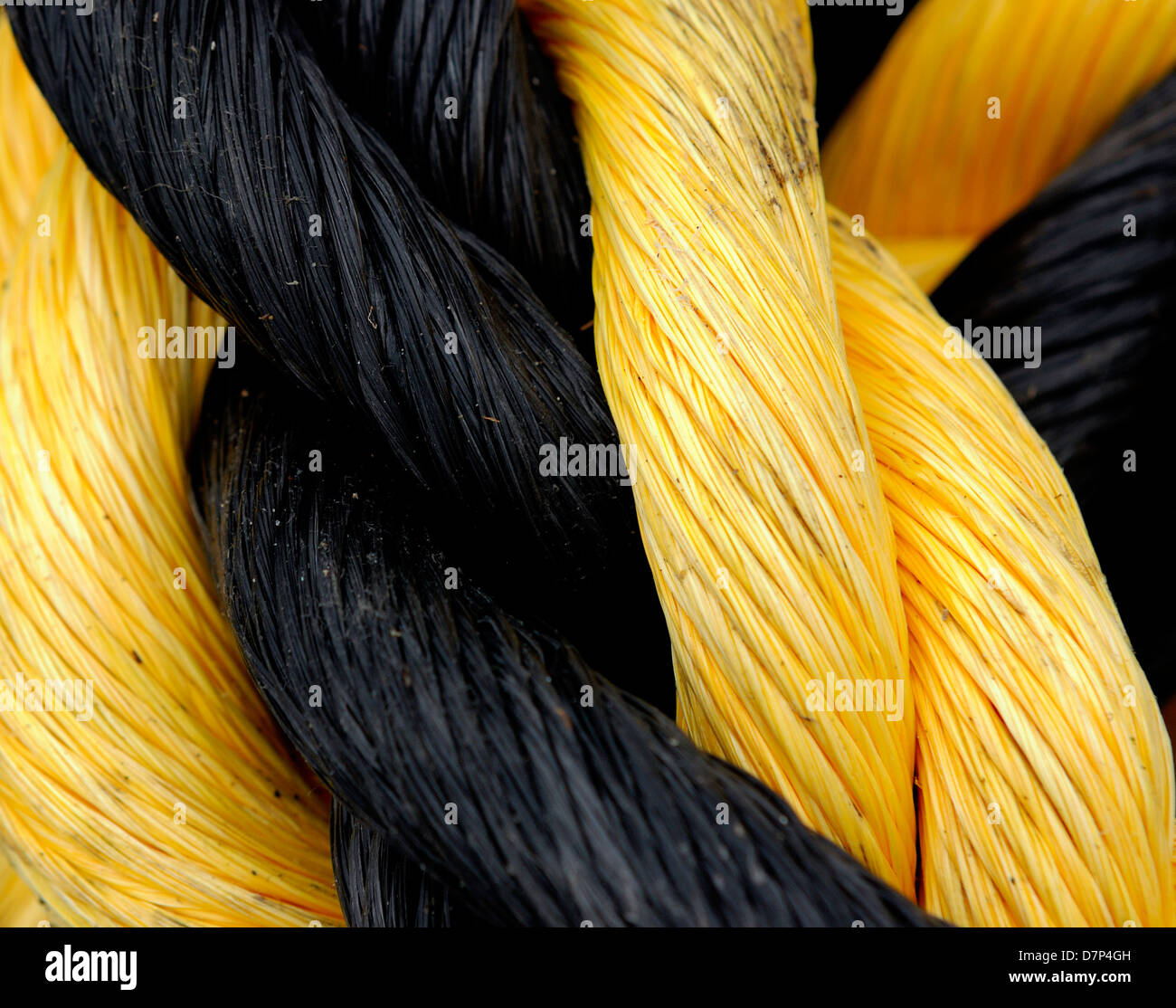 Black yellow coiled rope hi-res stock photography and images - Alamy
