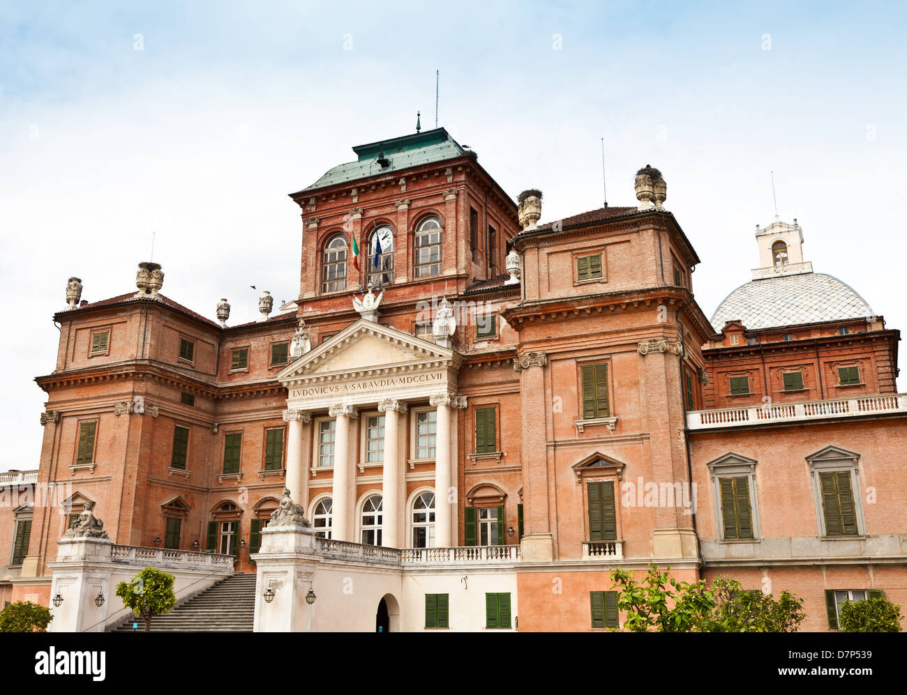 Italy - Piemonte region. Racconigi Royal Castle entrance Stock Photo ...