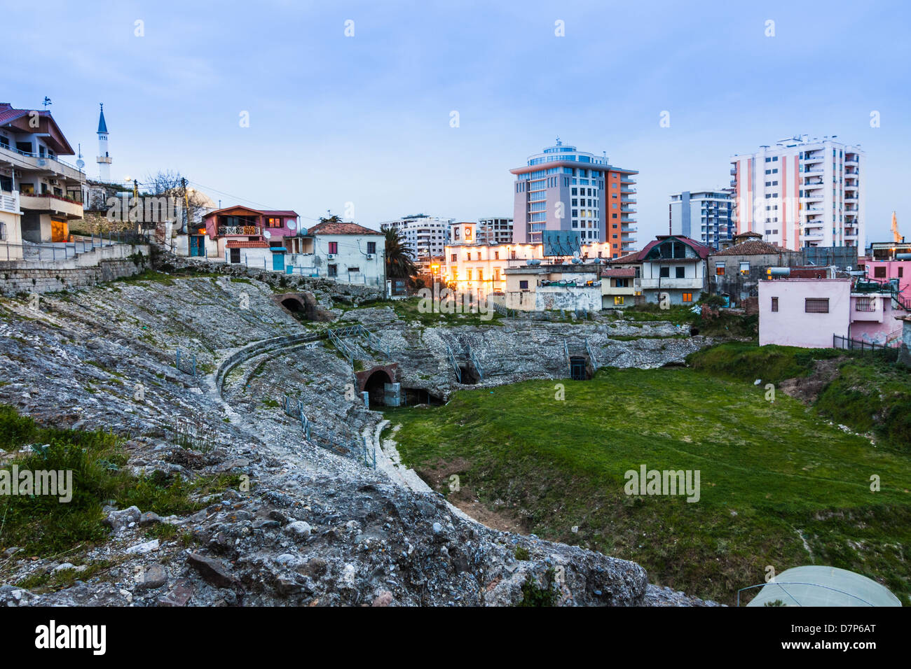 Durres roman amphitheatre durres roman amphitheater hi-res stock ...