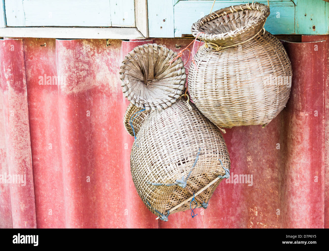 Bamboo fishing baskets hi-res stock photography and images - Alamy