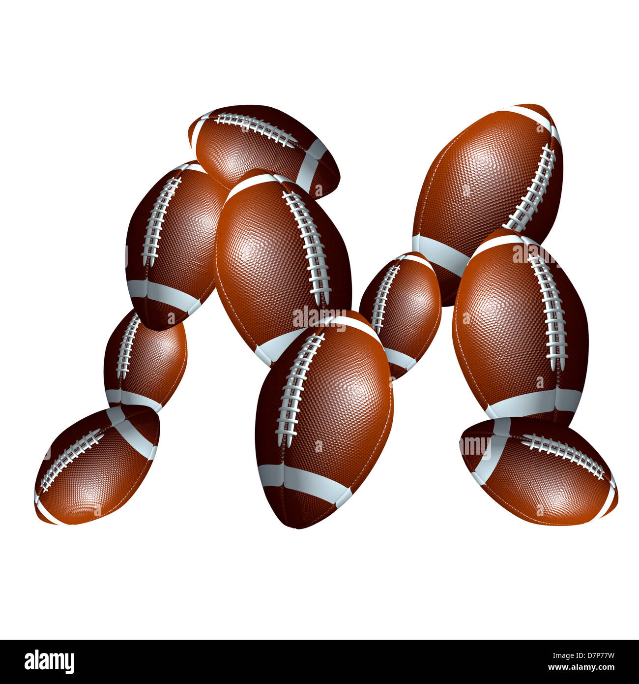 American football alphabet hi-res stock photography and images - Alamy