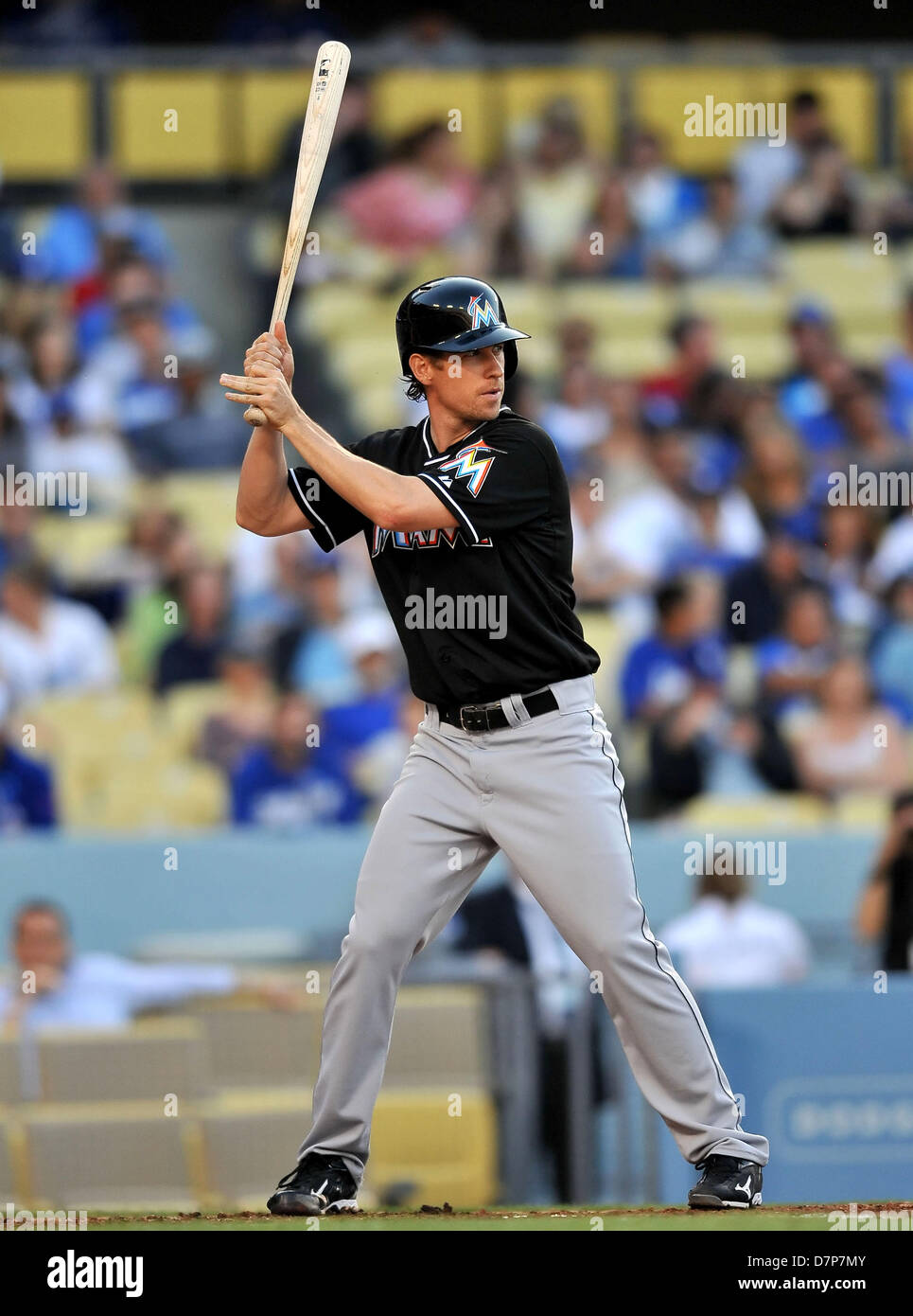 Los Angeles, CA. 11th May 2013. Miami Marlins starting pitcher Kevin ...