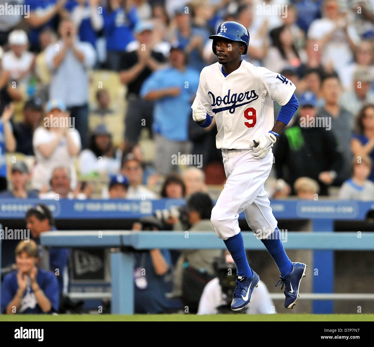 Los Angeles, CA. 11th May 2013. Los Angeles Dodgers shortstop Dee ...