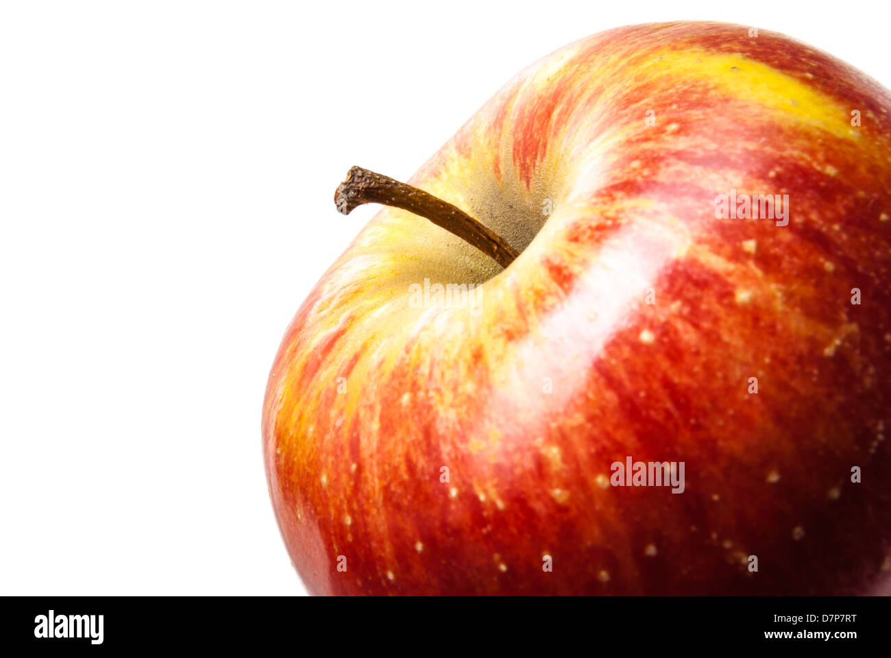 Apple on a white background Stock Photo - Alamy