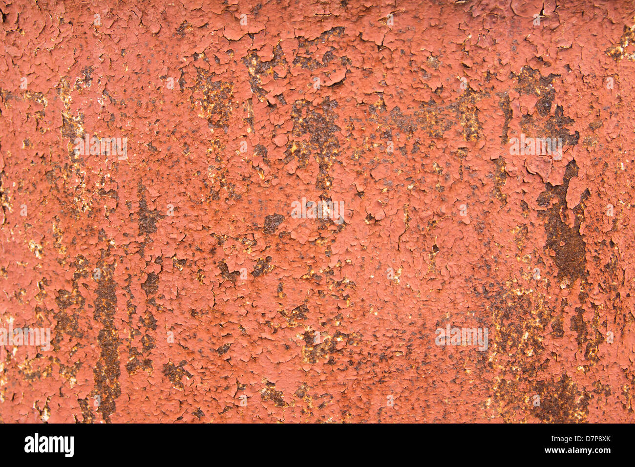 Metal texture (surface) with rust and old peeling paint. Horizontal ...