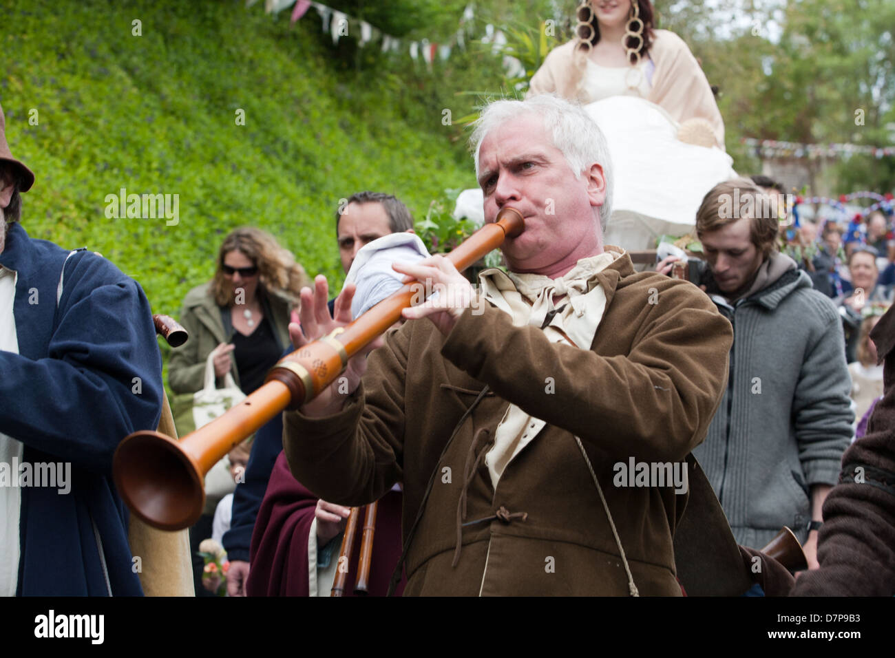 May day procession Randwick Gloucestershire England Stock Photo - Alamy